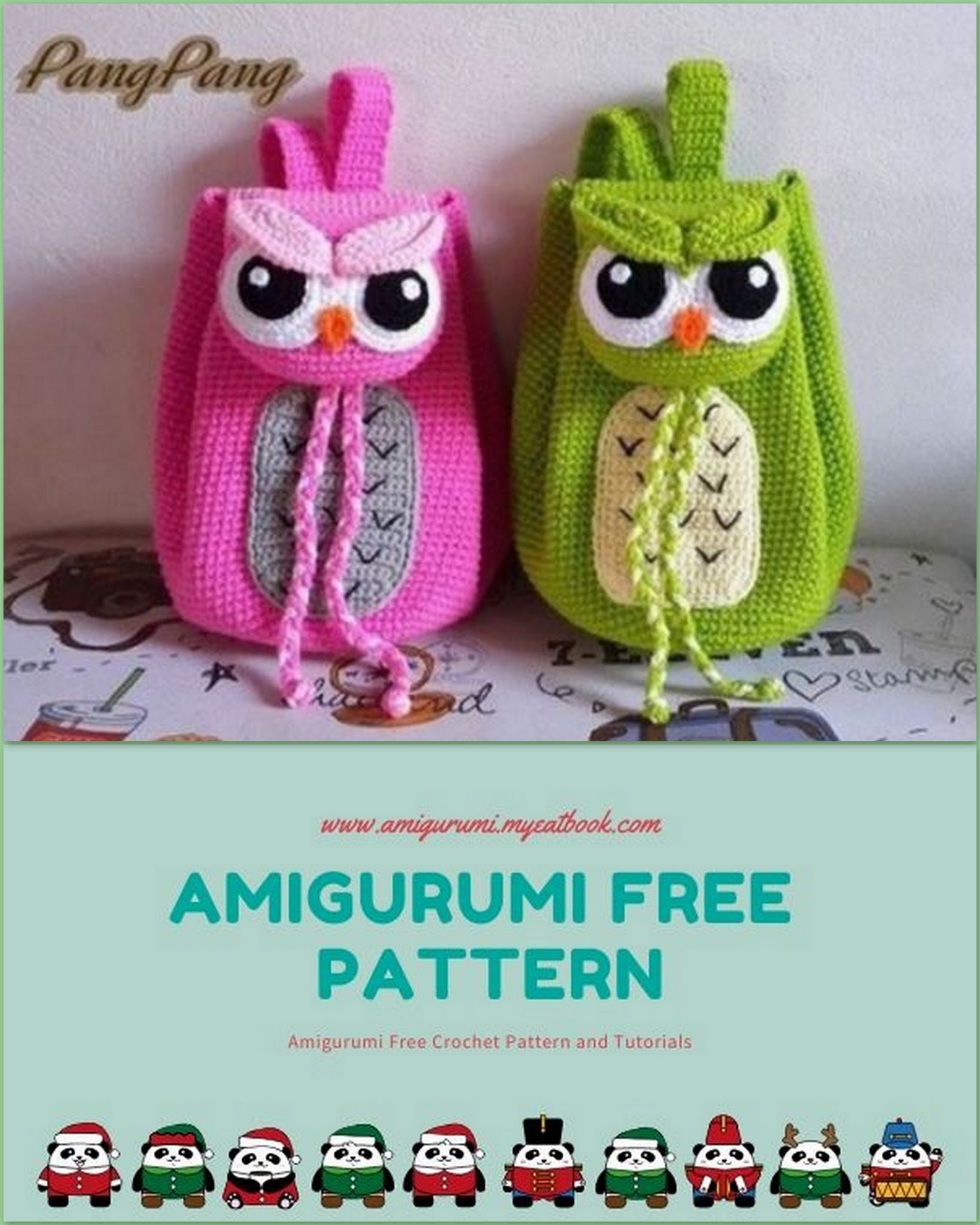 Amigurumi Backpacks Owls Free Crochet Pattern – amigurumi.toys